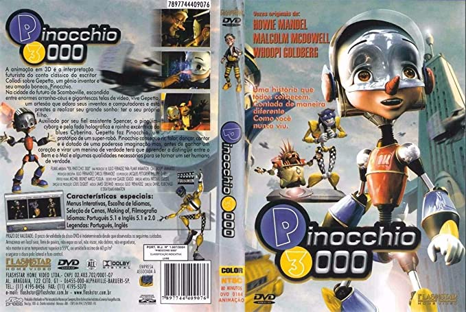 DVD Pinocchio 3000, Playtoy Brinquedos